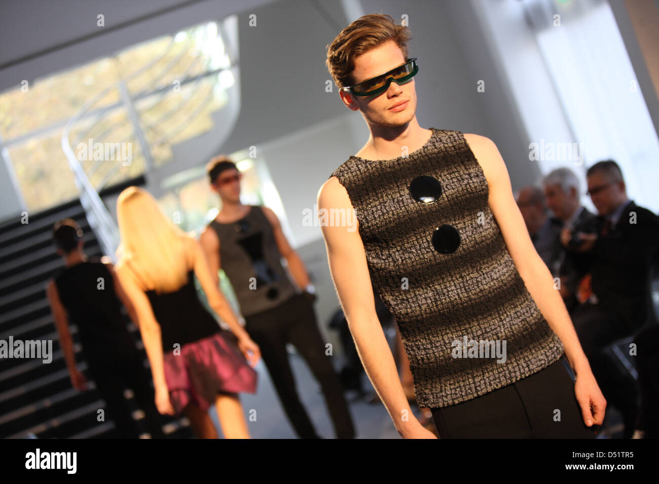 Models present creations of Pierre Cardin from the Spring/Summer 2011 ...