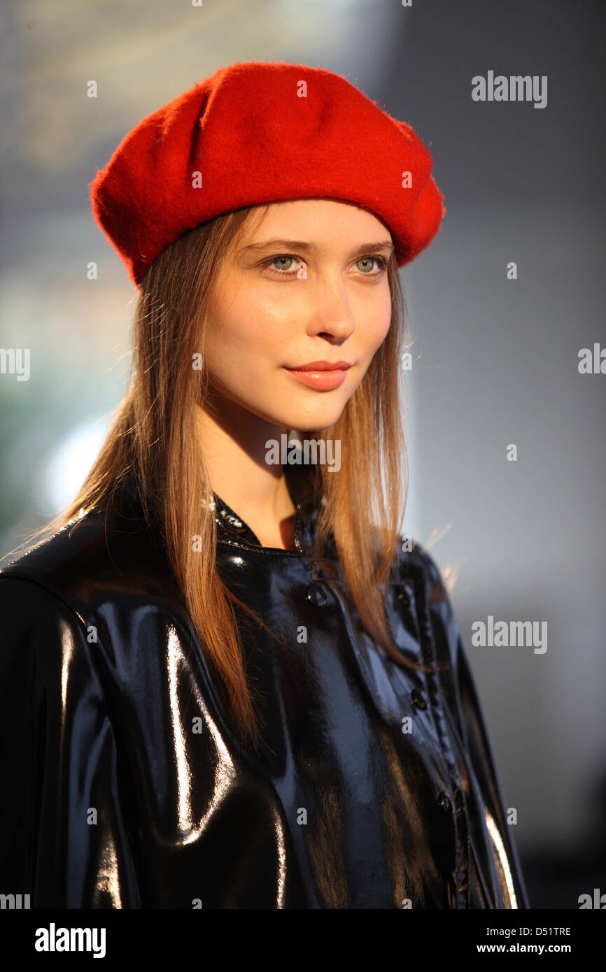 A model presents a creation of Pierre Cardin from the Spring/Summer ...