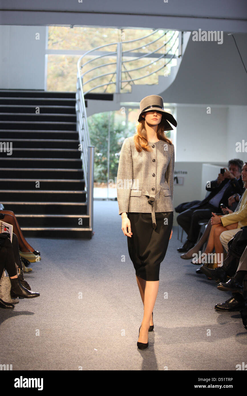 A model presents a creation of Pierre Cardin from the Spring/Summer ...