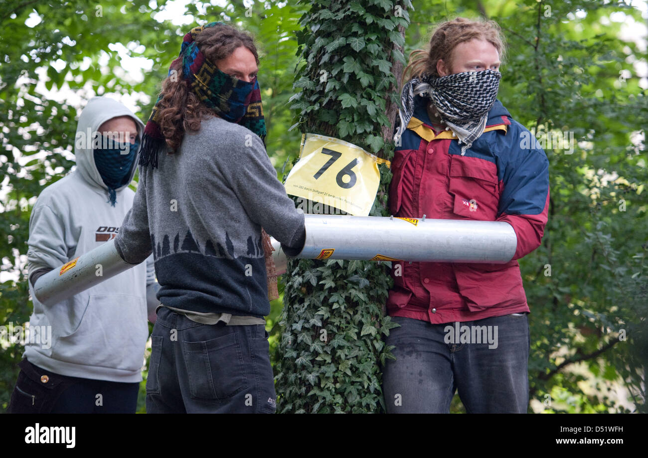 People protesting against heavily disputed railway station project ...