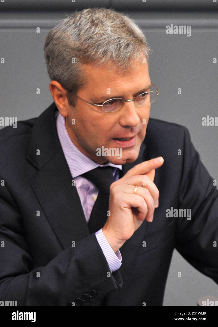 German Minister of Environment Norbert Roettgen delivers a speech to ...