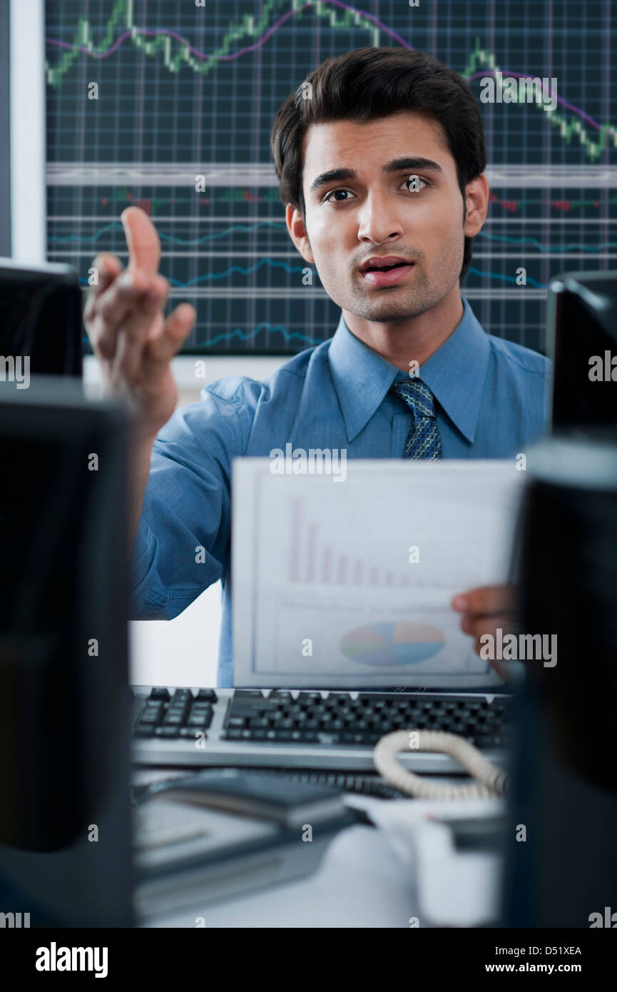 Vertical screen businessman office hi-res stock photography and images ...