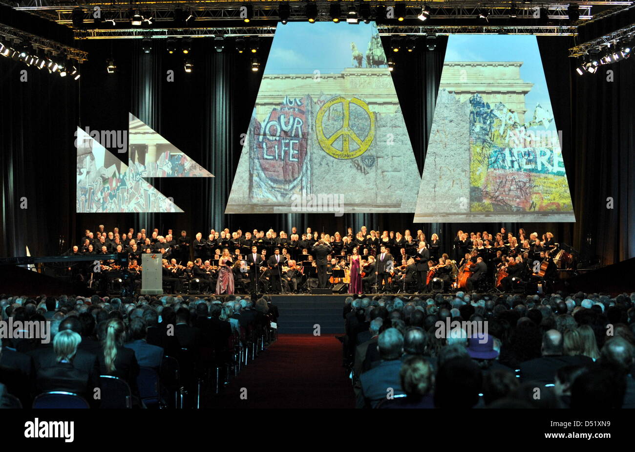 Hundreds of people attend the national celebration ceremony for the Day ...