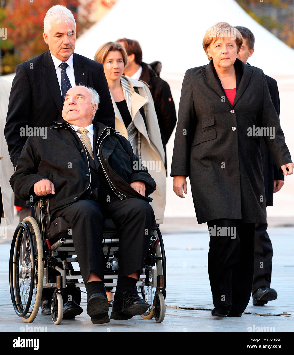 Former German Chancellor Helmut Kohl (L-R),Maike Kohl-Richter and ...