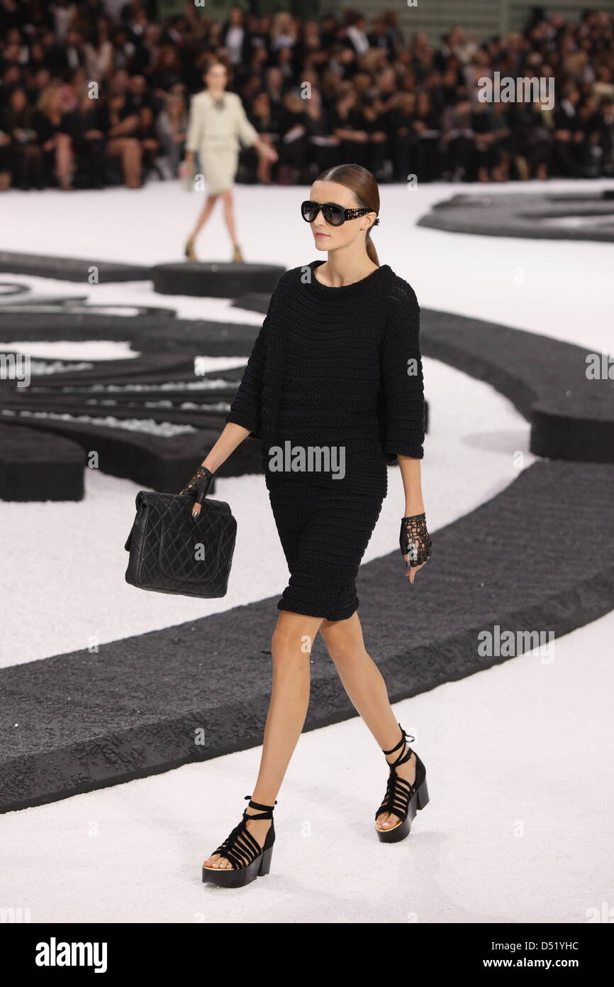 A model presents a creation by Chanel from the Spring/Summer 2011 ...