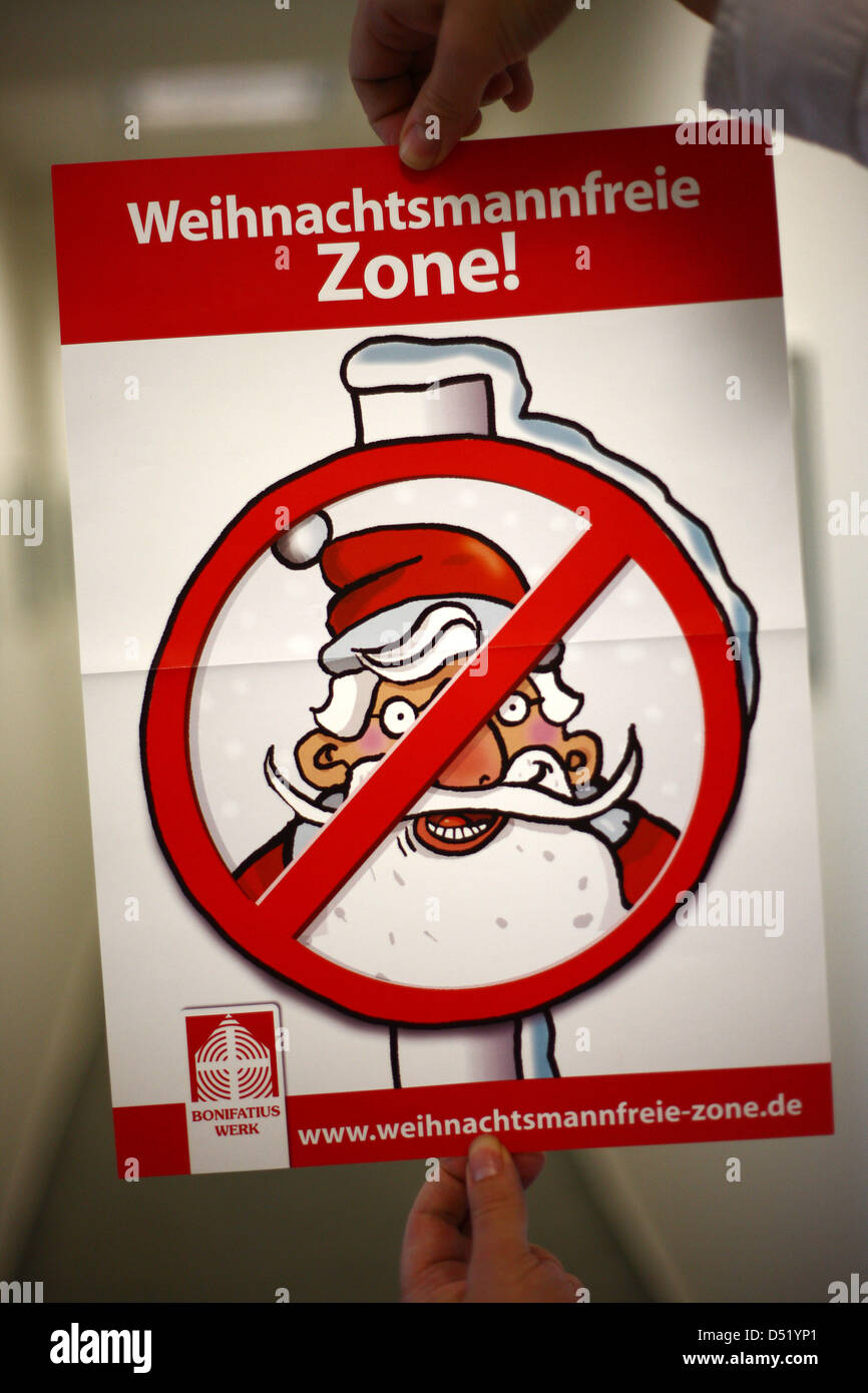 An anti-Santa Claus poster is presented in Cologne, Germany, 05 October ...