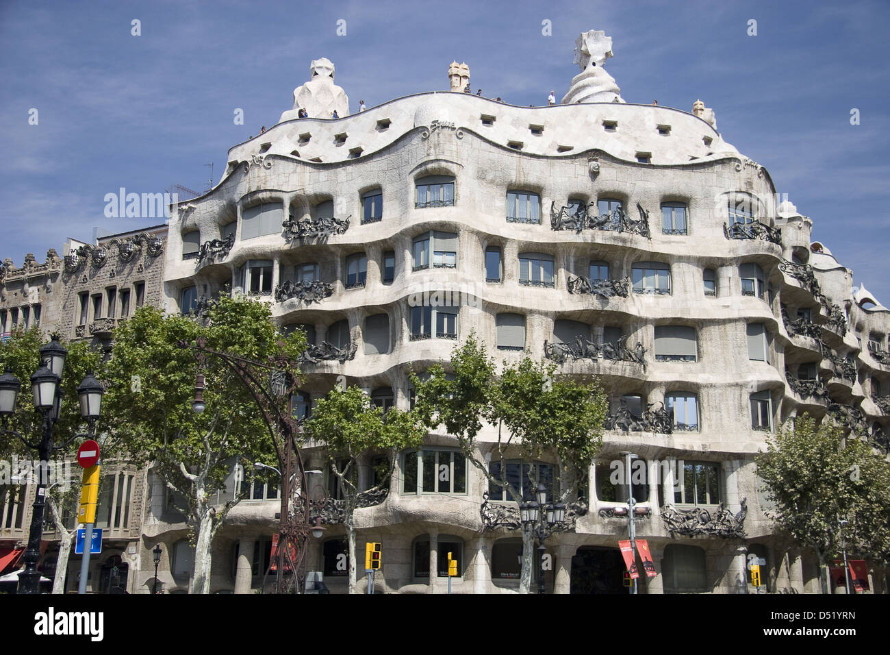 Gaudi Building in Barcelona Stock Photo - Alamy