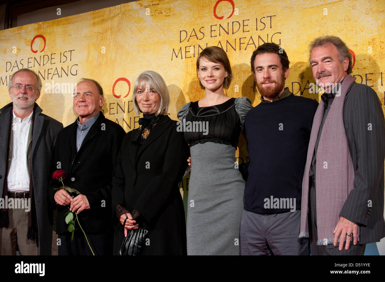 Producer Ulrich Limmer (L-R), leading actor Bruno Ganz (Tiziano Terzani ...