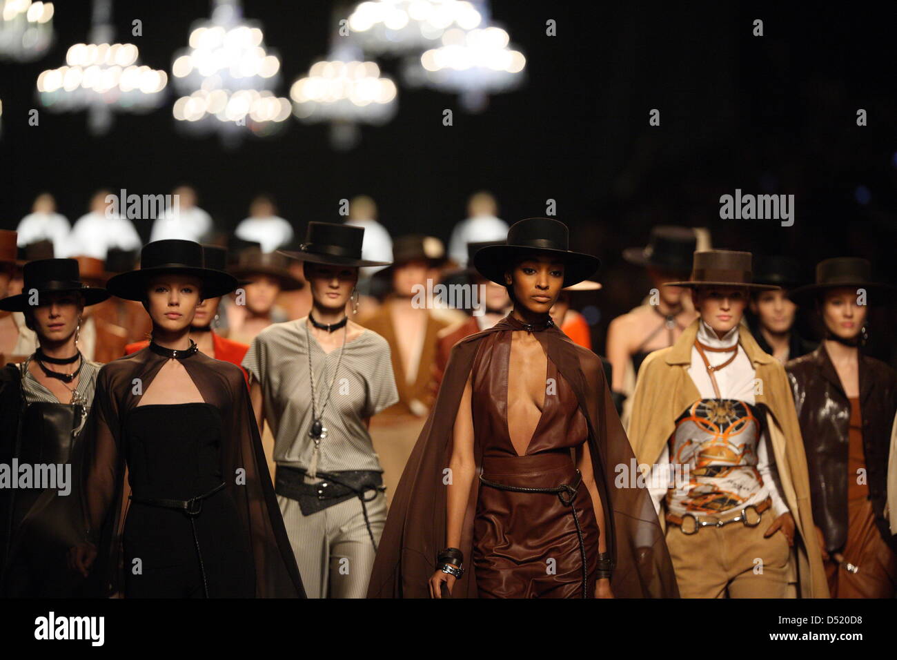 Models present creations by Hermes from the Spring/Summer 2011 ...