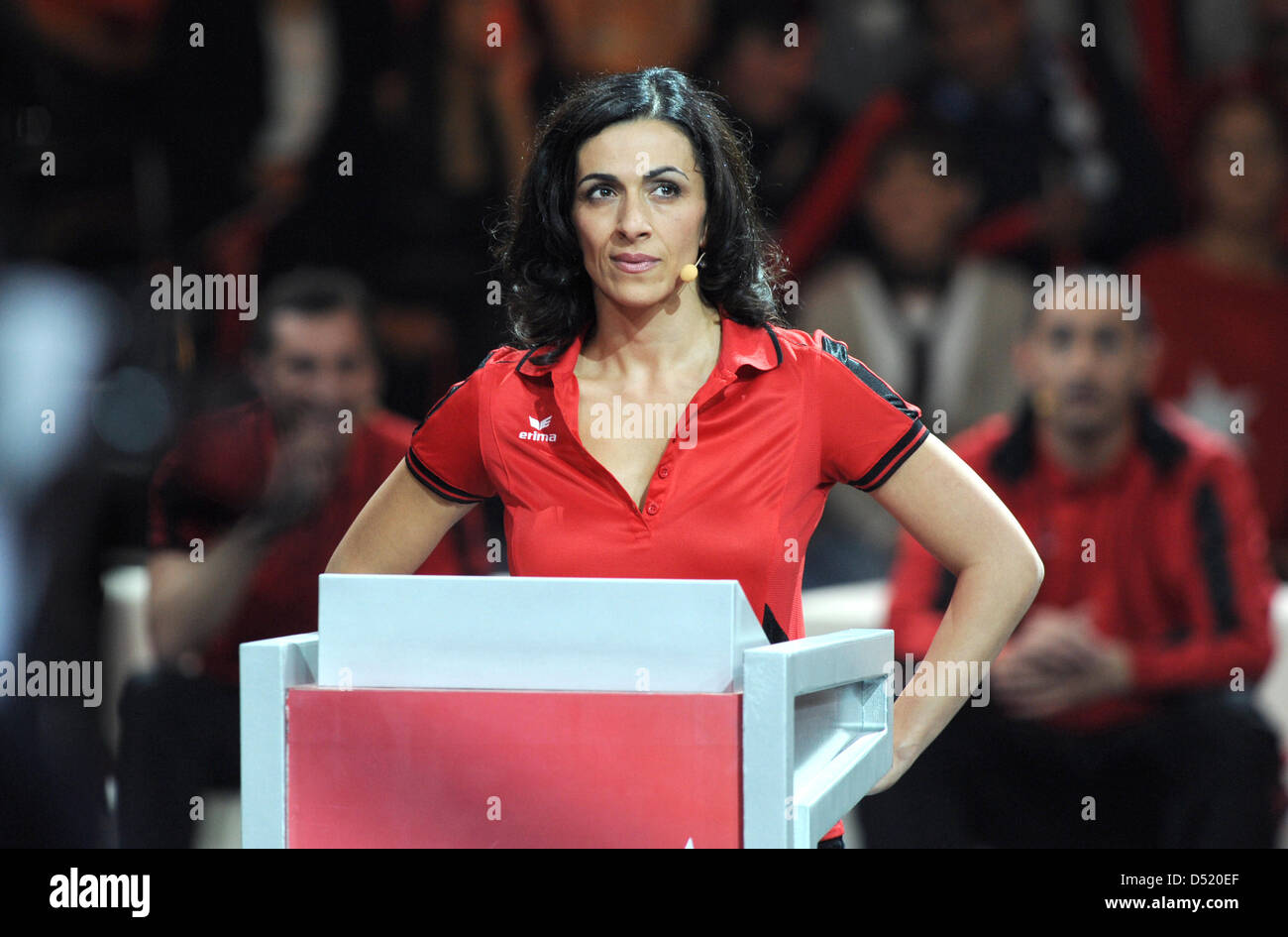 German-Turkish actress Ilknur Boyraz during TV show 'Germany vs Turkey ...