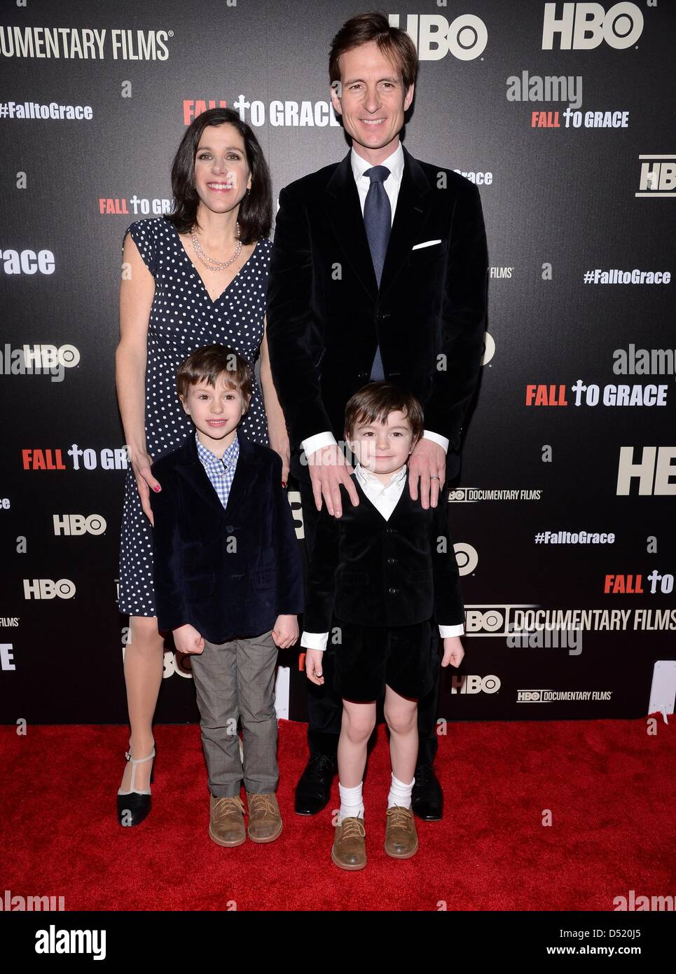 New York, USA. 21st March 2013. Alexandra Pelosi, Michiel Vos, Paul Vos ...