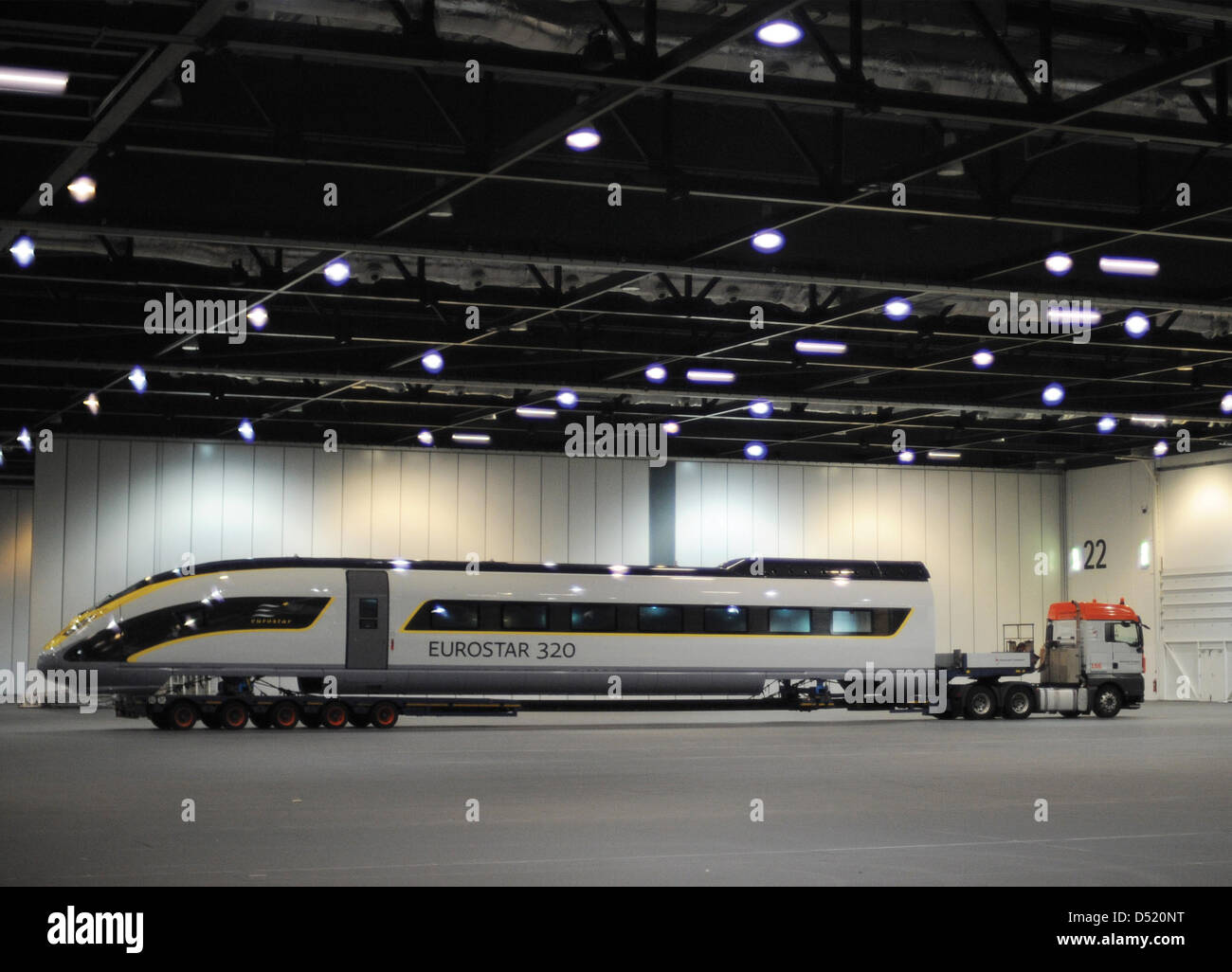 An undated DNA handout of an Eurostar e320 train built by Siemens ...