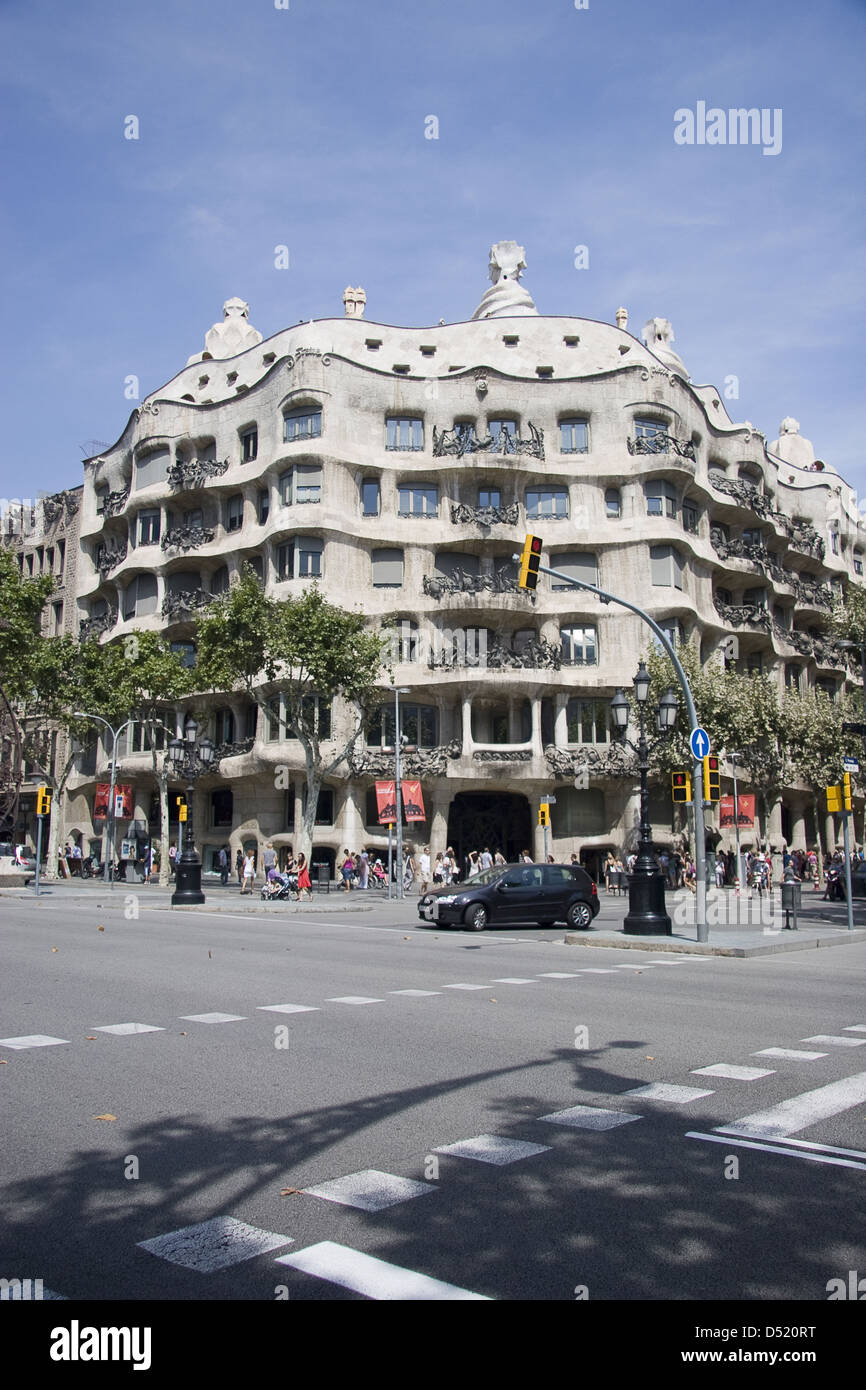 Gaudi Building in Barcelona Stock Photo - Alamy