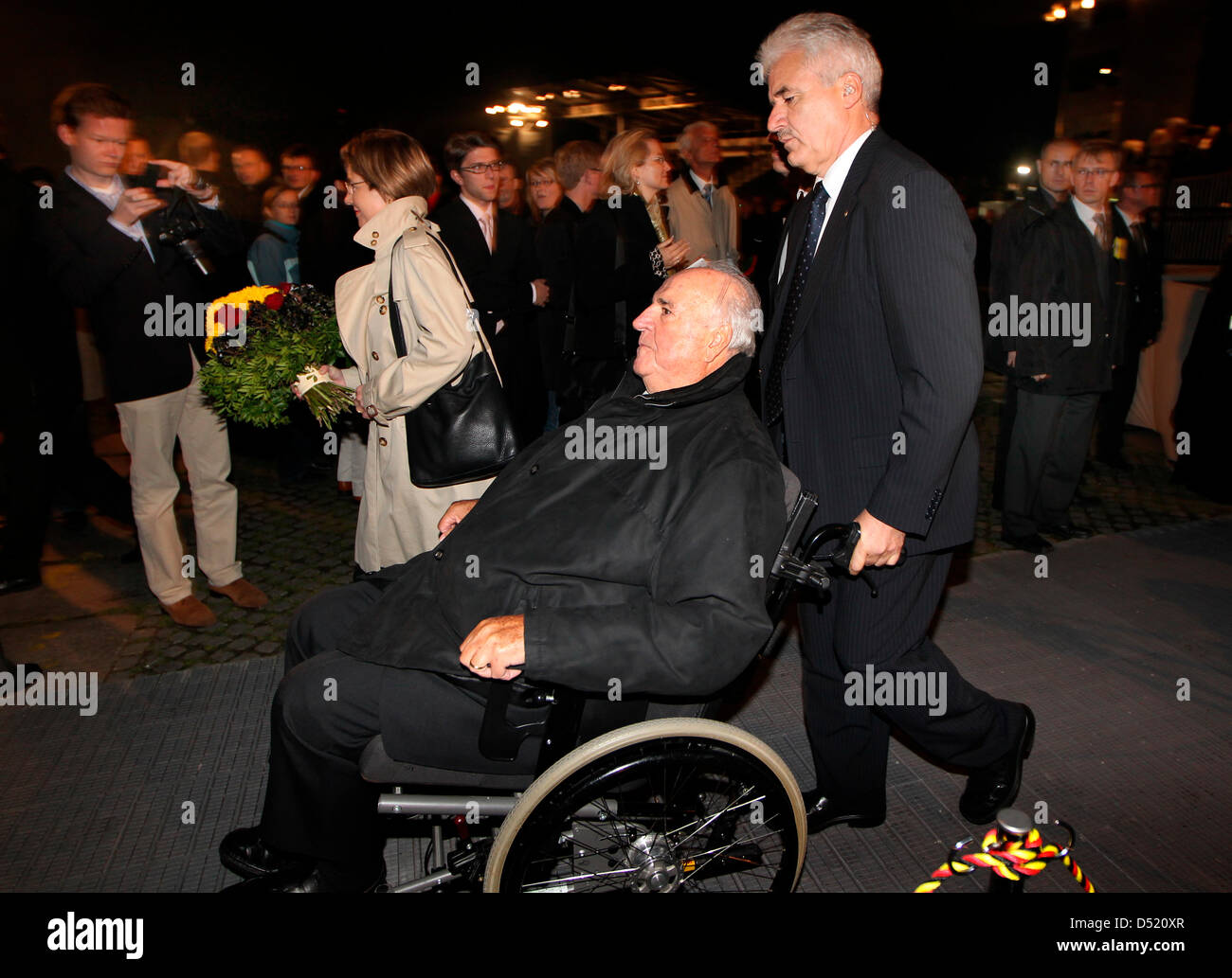 Former German chancellor Helmur Kohl and his wife Maike Kohl-Richter ...