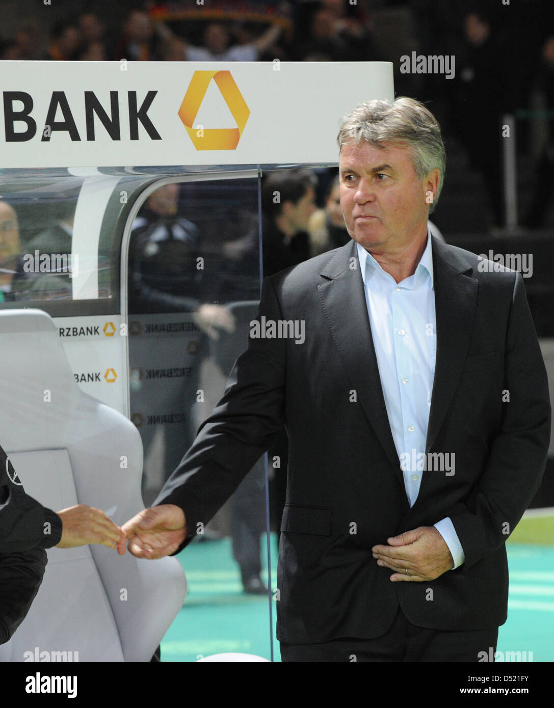 Head coach of the Turkish national soccer team, Guus Hiddink stands ...