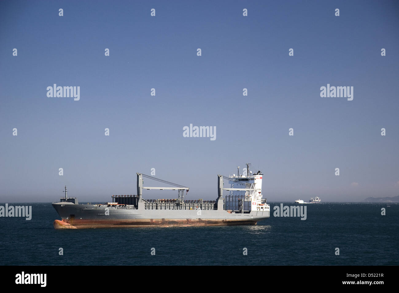 Ship at the sea Stock Photo - Alamy