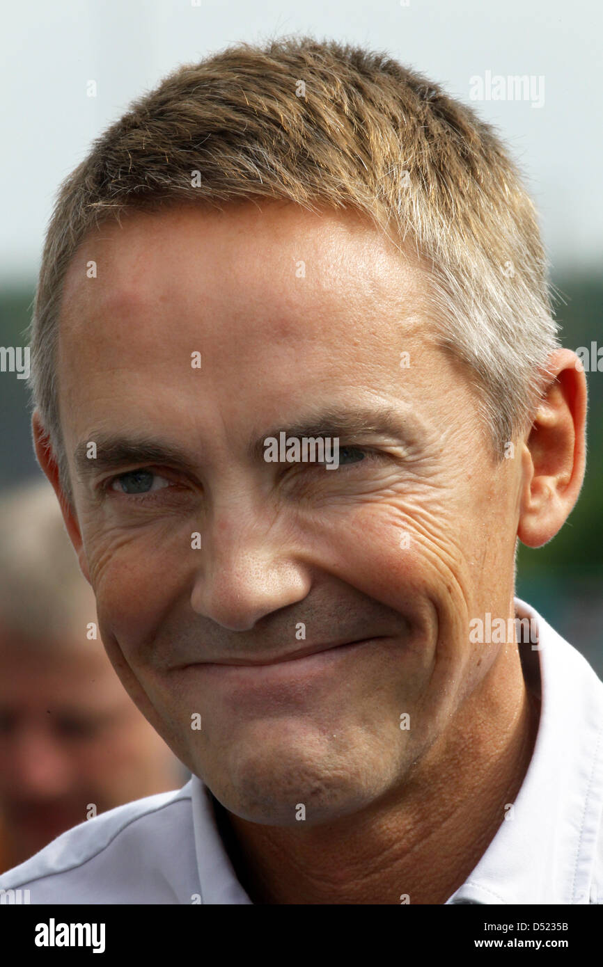 British head of the team McLaren Mercedes, Martin Whitmarsh, is ...