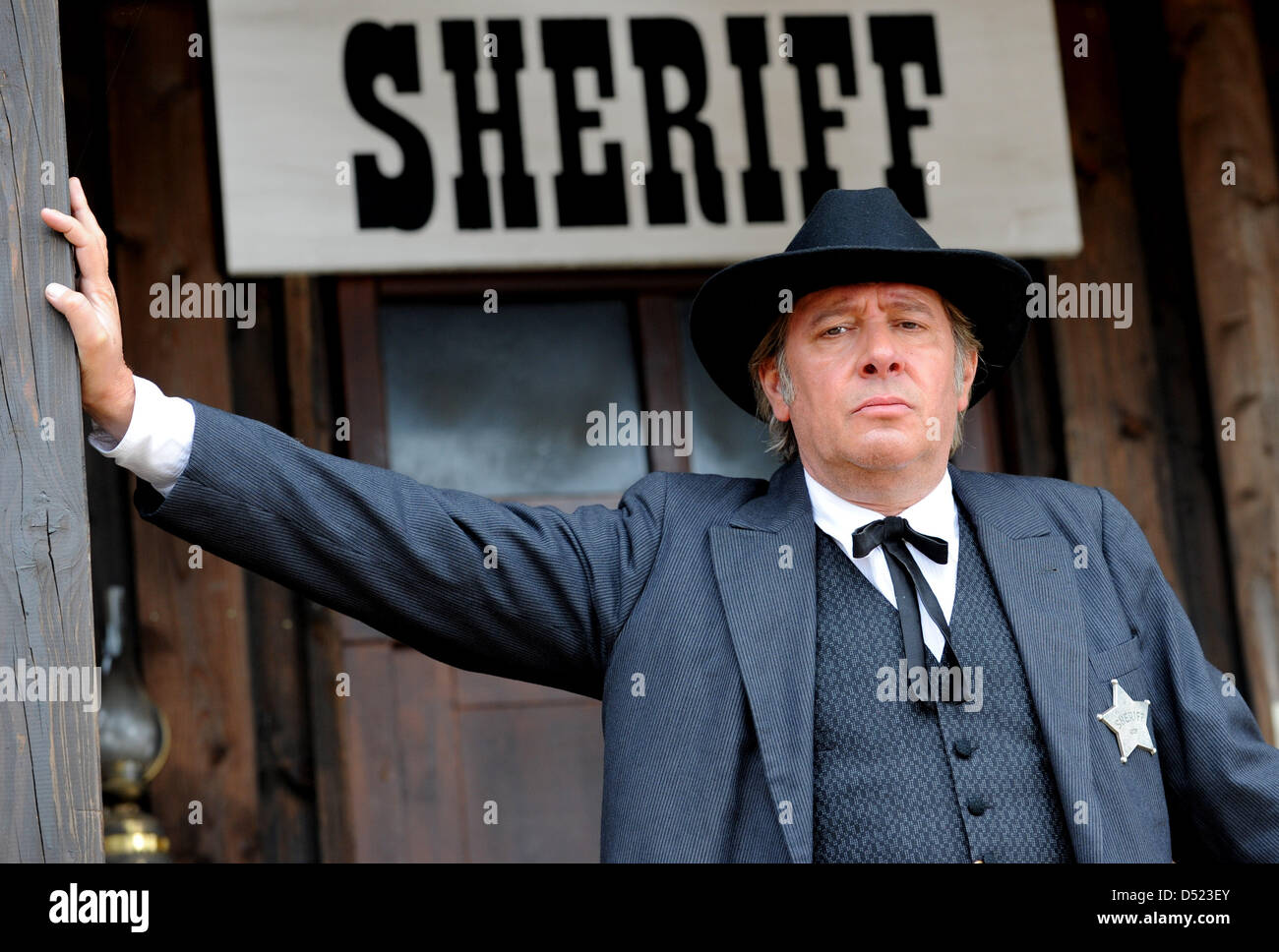 Actor Jan Fedder as Sheriff Clint poses for the press during a shoot of ...