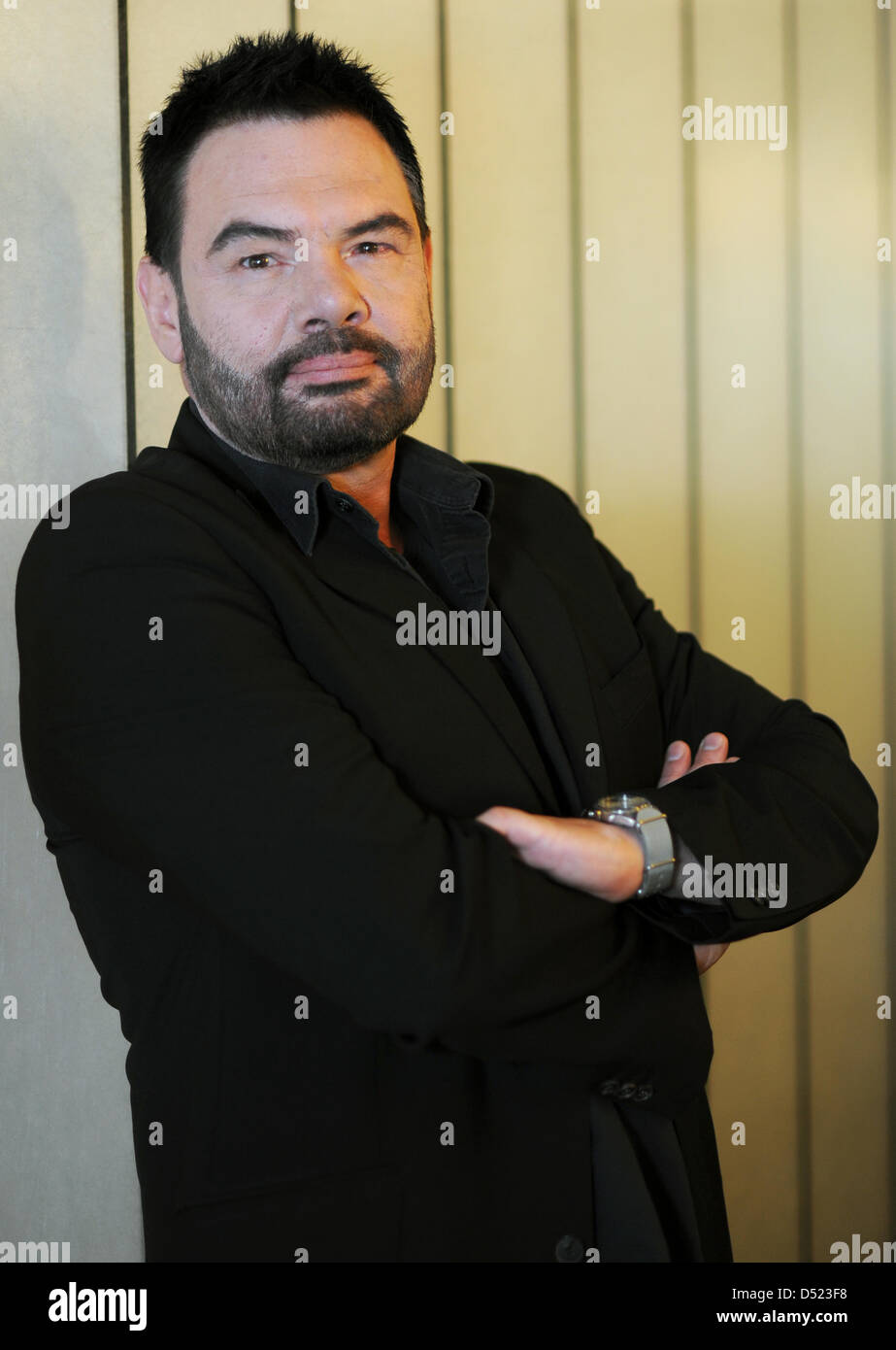 Marian Gold, singer of synthpop group Alphaville, poses in Berlin ...