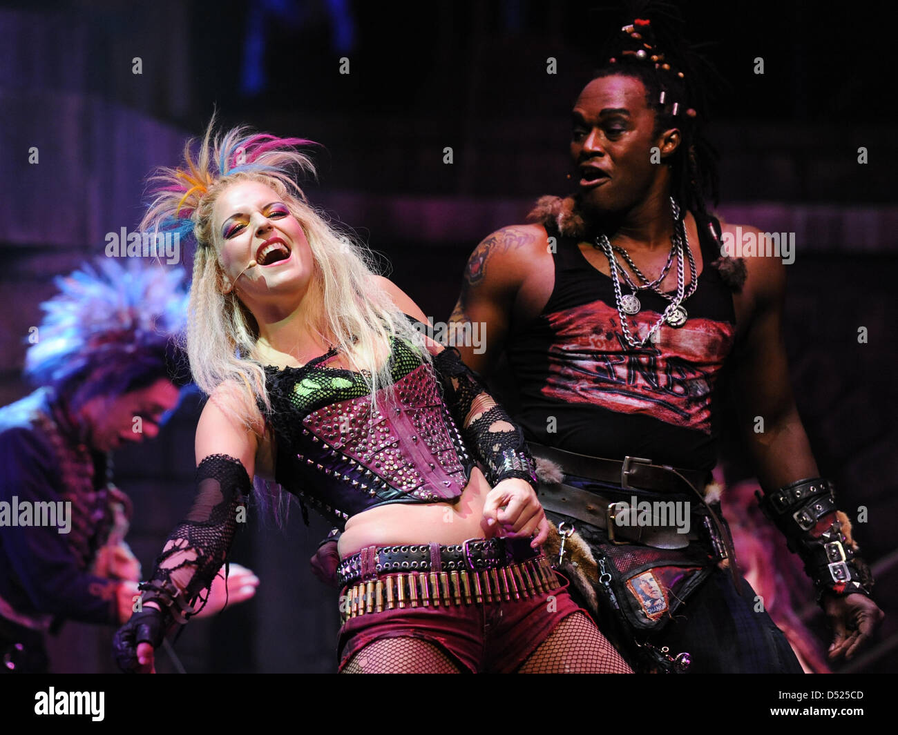 Cast members perform on stage during a photo rehearsal of the musical ...