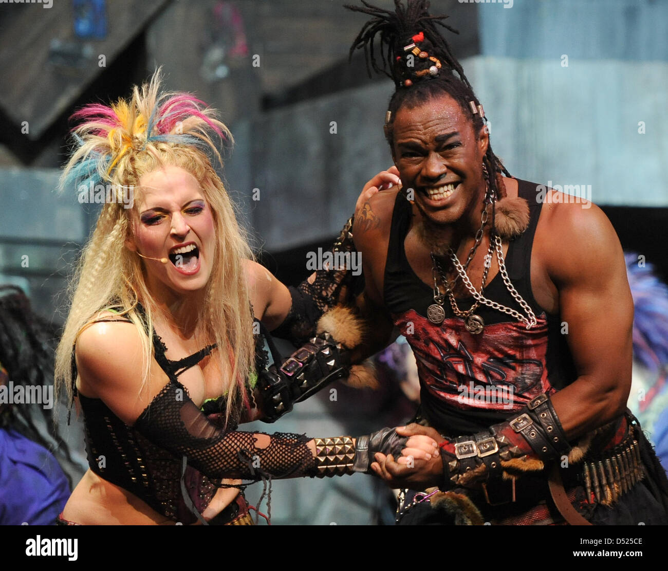 Cast members perform on stage during a photo rehearsal of the musical ...
