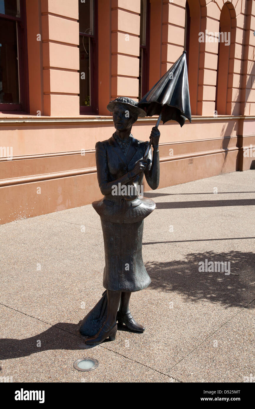 A statue of Mary Poppins stands proudly on Richmond Street next to the ...