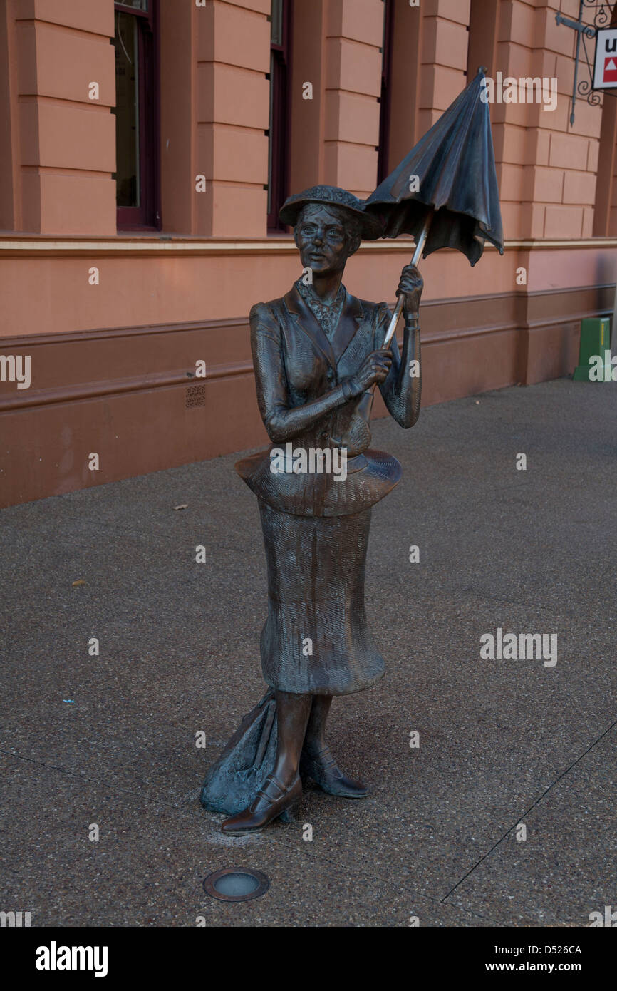 A statue of Mary Poppins stands proudly on Richmond Street next to the ...