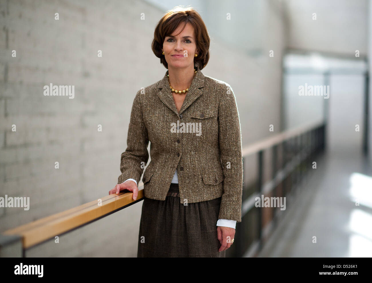 Trumpf CEO Nicola Leibinger-Kammueller poses for a pictur after a press ...