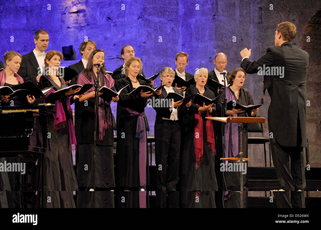 A concert of the German chamber choir is held in the Hagia-Irene-Church ...