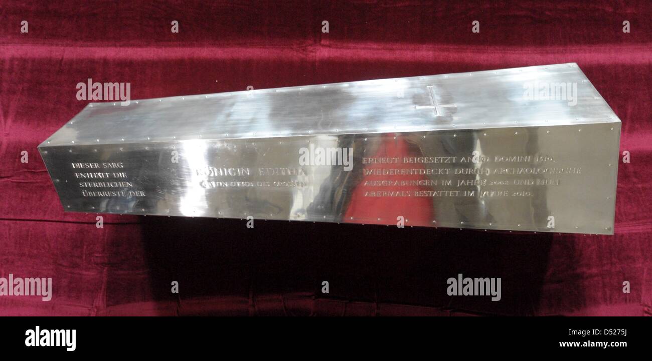 The sarcophagus of Queen Edith of England, wife of Otto I, Holy Roman ...