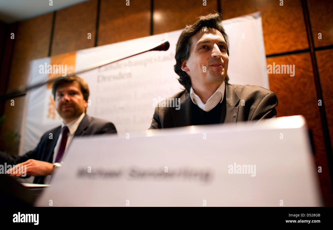 German violoncellist and conductor.Michael Sanderling (R) and Anselm ...