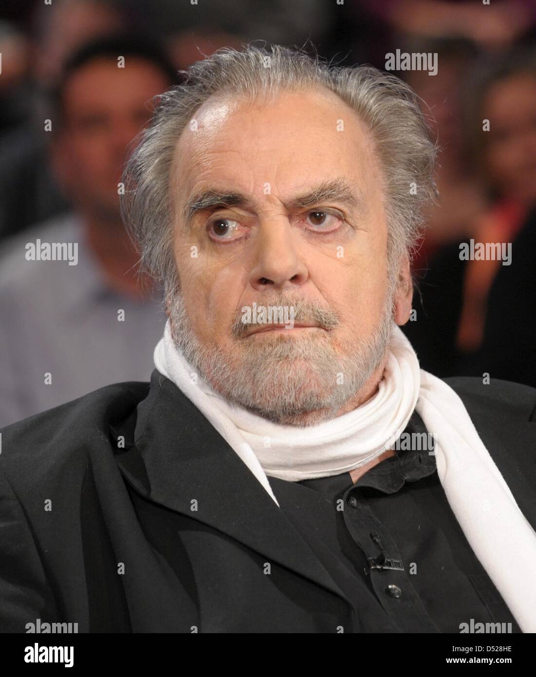German screen legend Maximilian Schell pictured at German TV chat show ...