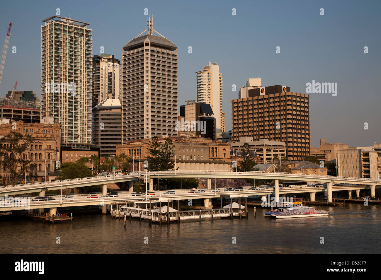Brisbane city river ferry terminal hi-res stock photography and images ...