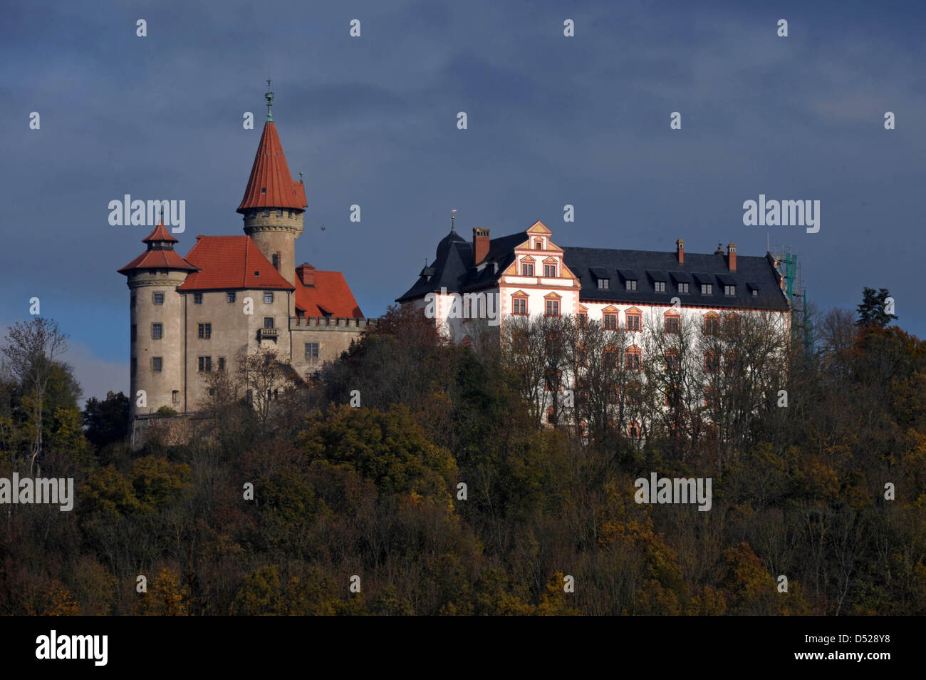 A picture taken on 26 October 2010 shows Heldburg Castle owned by the ...