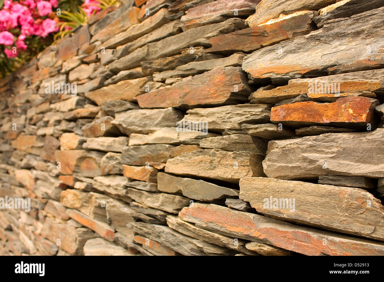 Wall of Shale, very typical Mediterranean construction Stock Photo - Alamy