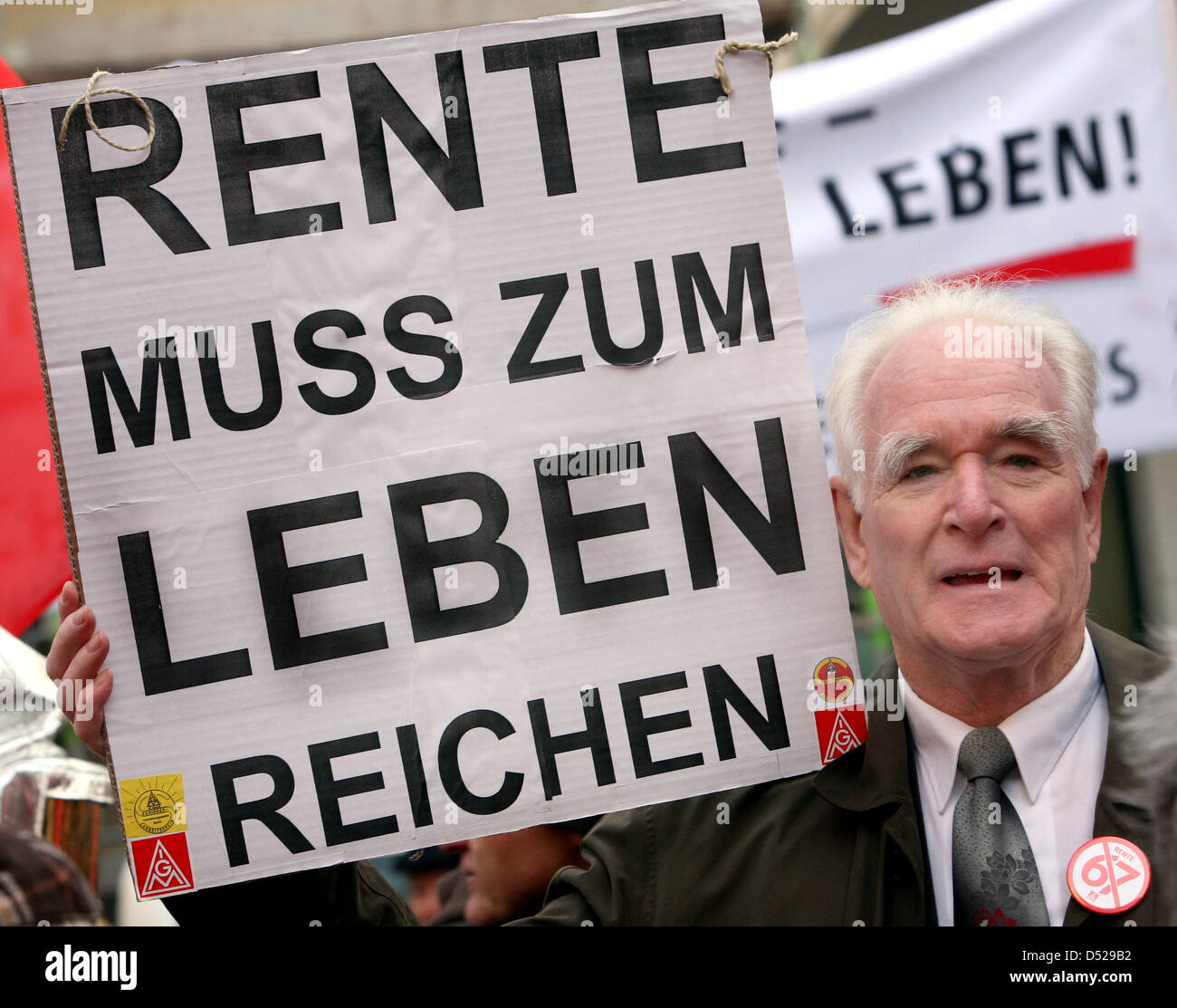 Germany protest retirement hi-res stock photography and images - Alamy