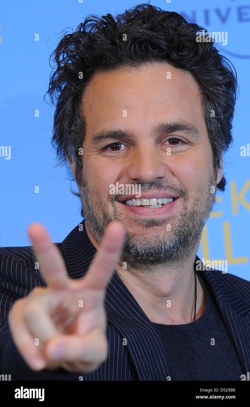 US actor Mark Ruffalo poses during the presentation of the movie 'The ...