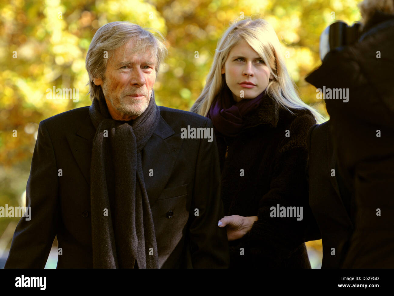 Actor Horst Janson an daughter Laura arrive for Thomas Fuchsberger's ...