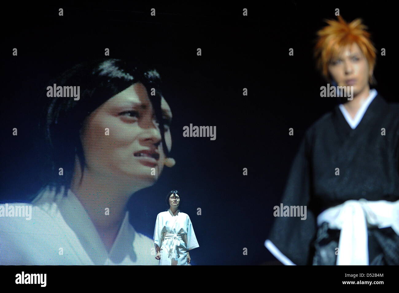At the premiere of the show 'Japan Anime Live', actors portray manga ...