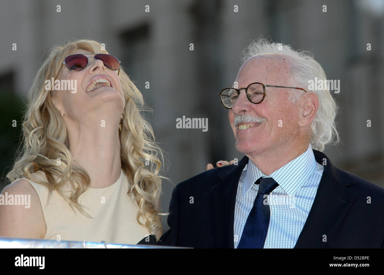 Actress Laura Dern and her father Bruce Dern attend the ceremony of the ...
