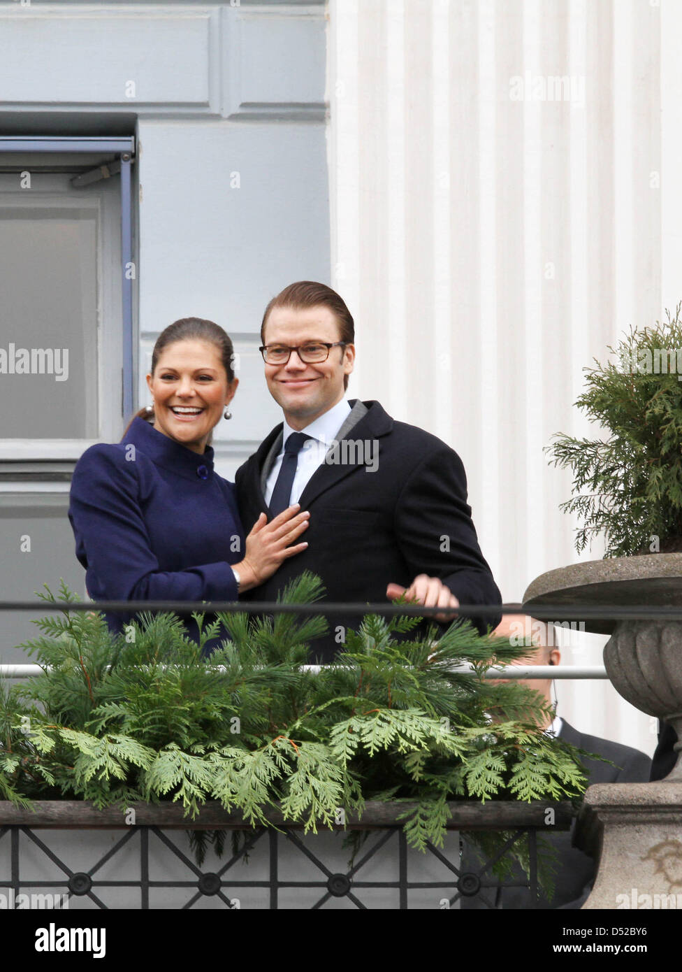 Crown Princess Victoria of Sweden and her husband Prince Daniel stand ...