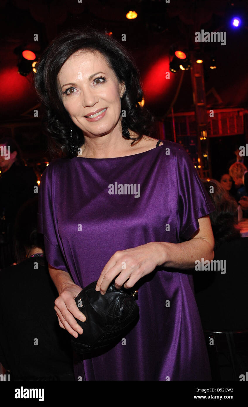 German actress Iris Berben arrives for the 5th Golden Pea prize in ...