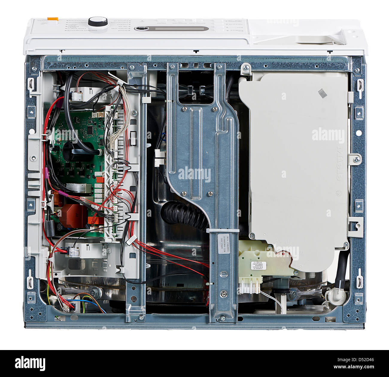 Inside electronics washing mashine Stock Photo - Alamy
