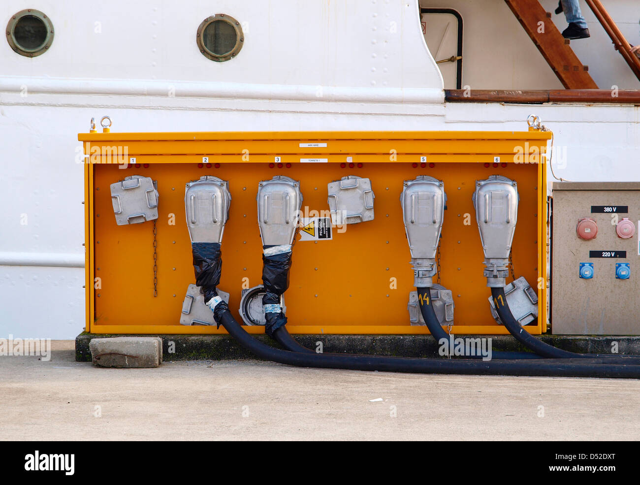 Electrical box that is used to power a boat Stock Photo - Alamy