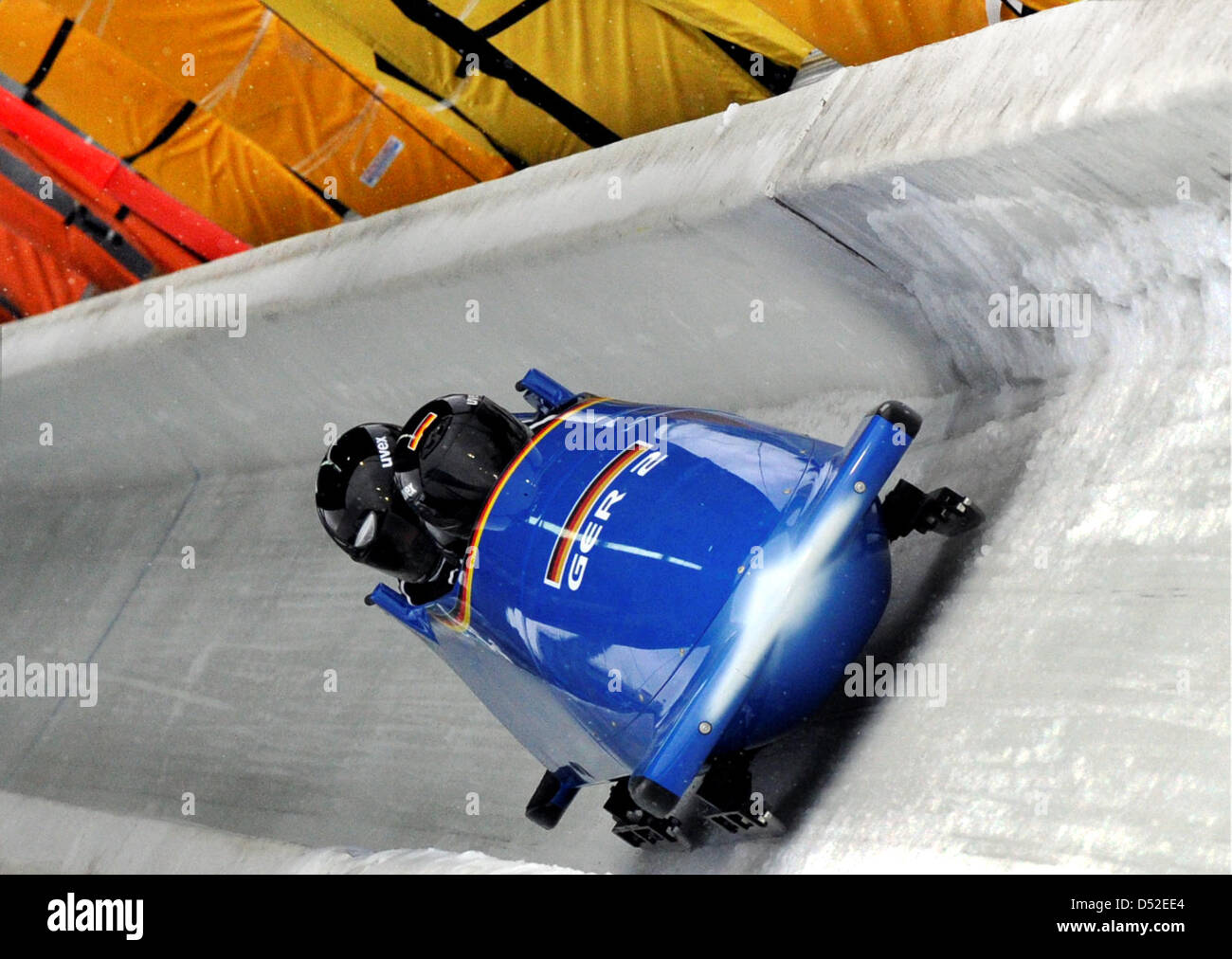 Bobsleigh Germany 2 with Thomas Florschuetz, Ronny Listner, Richard ...