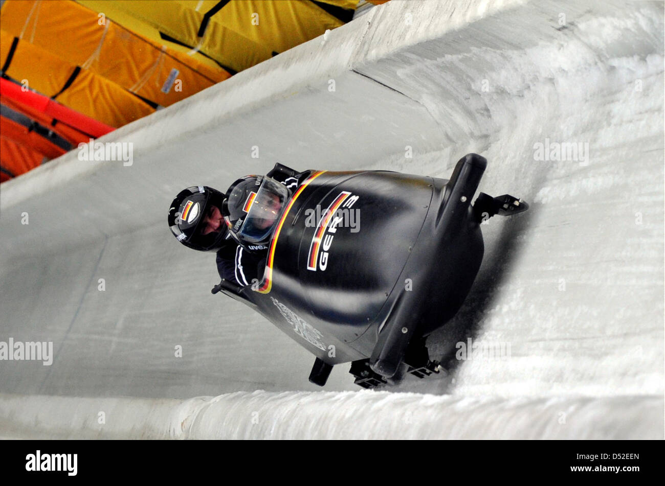Bobsleigh Germany 3 with Karl Angerer, Andreas Bredau, Alexander Mann ...