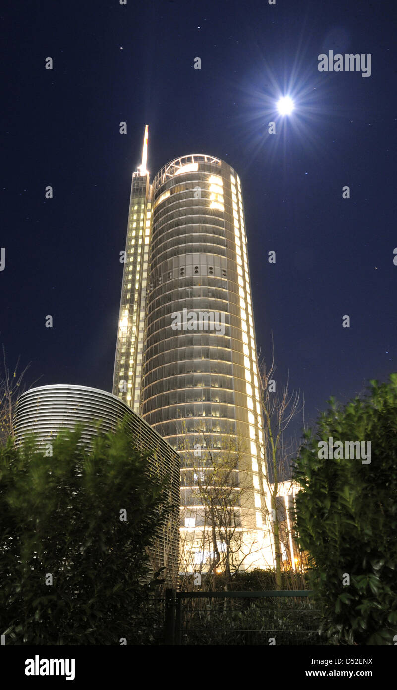 RWE Tower, the head quarters of Germany's second largest energy company ...