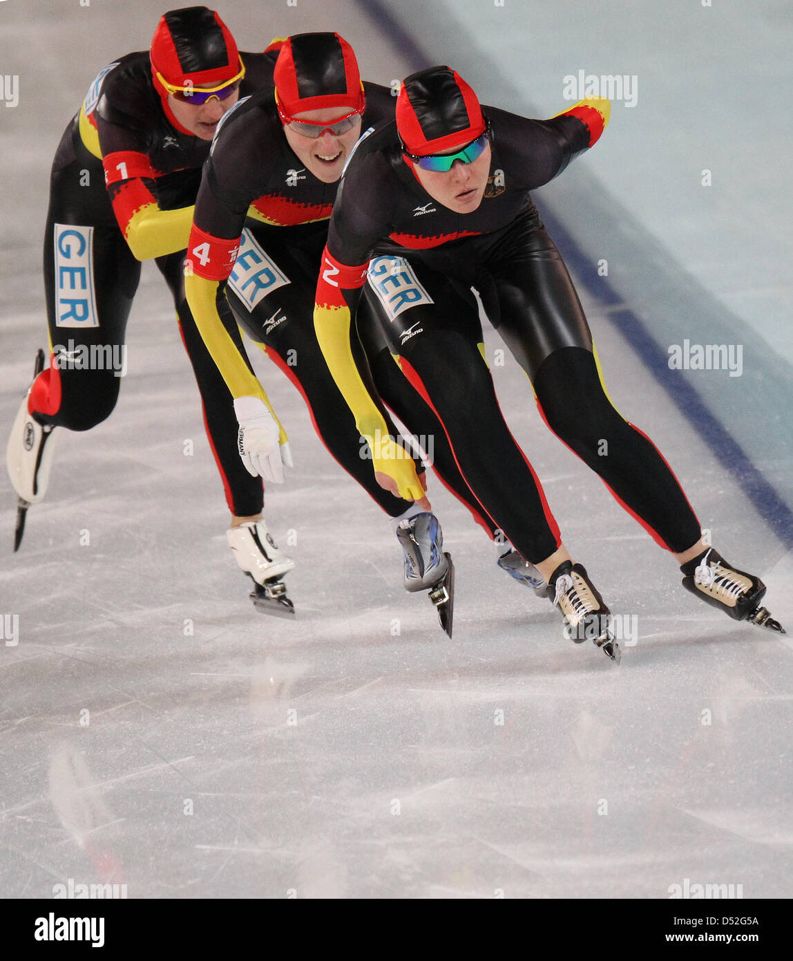 (L-R) Daniela Anschuetz-Thoms, Katrin Mattscherodt and Stephanie ...