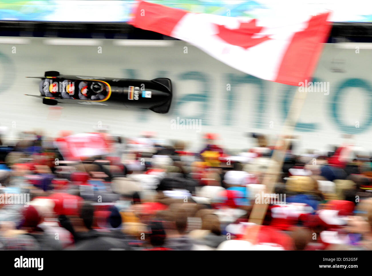 Bobsleigh Germany 3 with Karl Angerer, Andreas Bredau, Alexander Mann ...