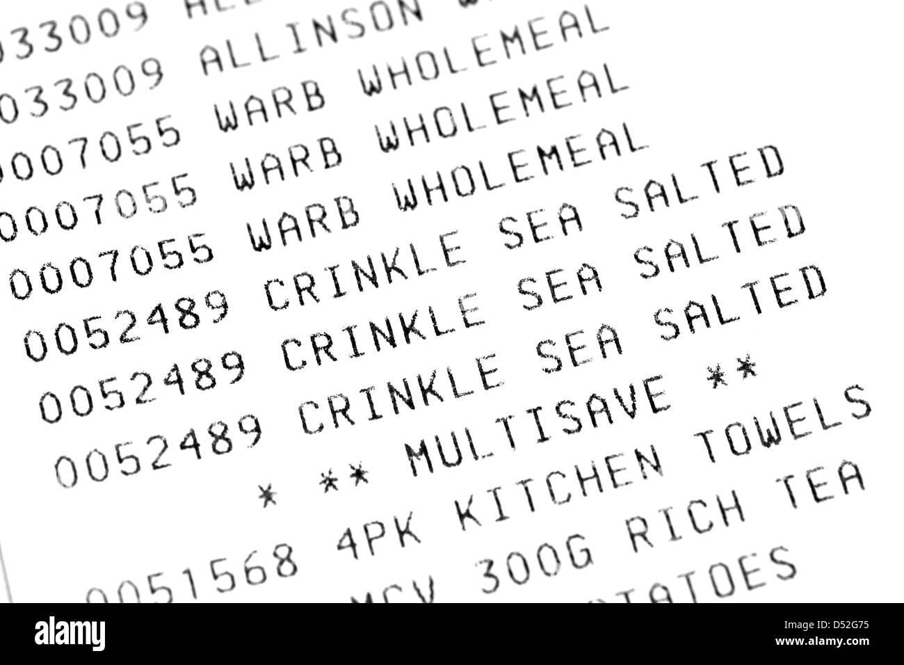 Receipt cut out Black and White Stock Photos & Images - Alamy